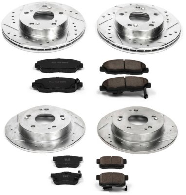 2006-2011 Honda Civic Brake Disc And Pad Kit Powerstop Honda Brake Disc ...